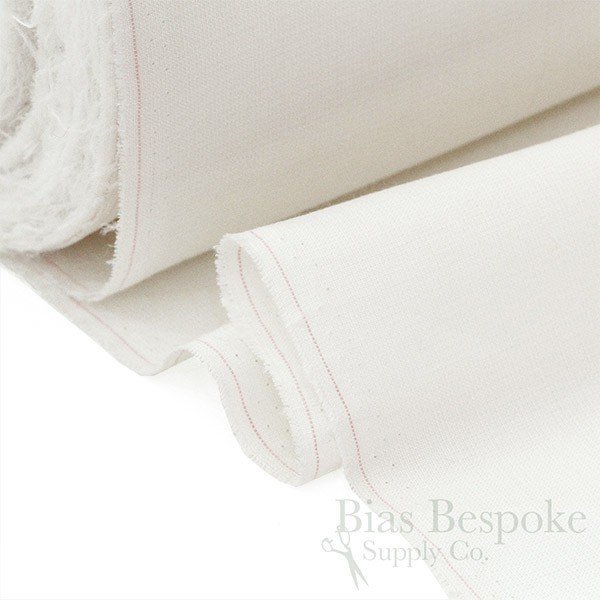 CERA Premium White Italian Hymo Canvas, Light to Medium Weight, 59" Wide
